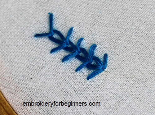 Wheatear Stitch, How to work a wheatear stitch (Step by Step & Video)